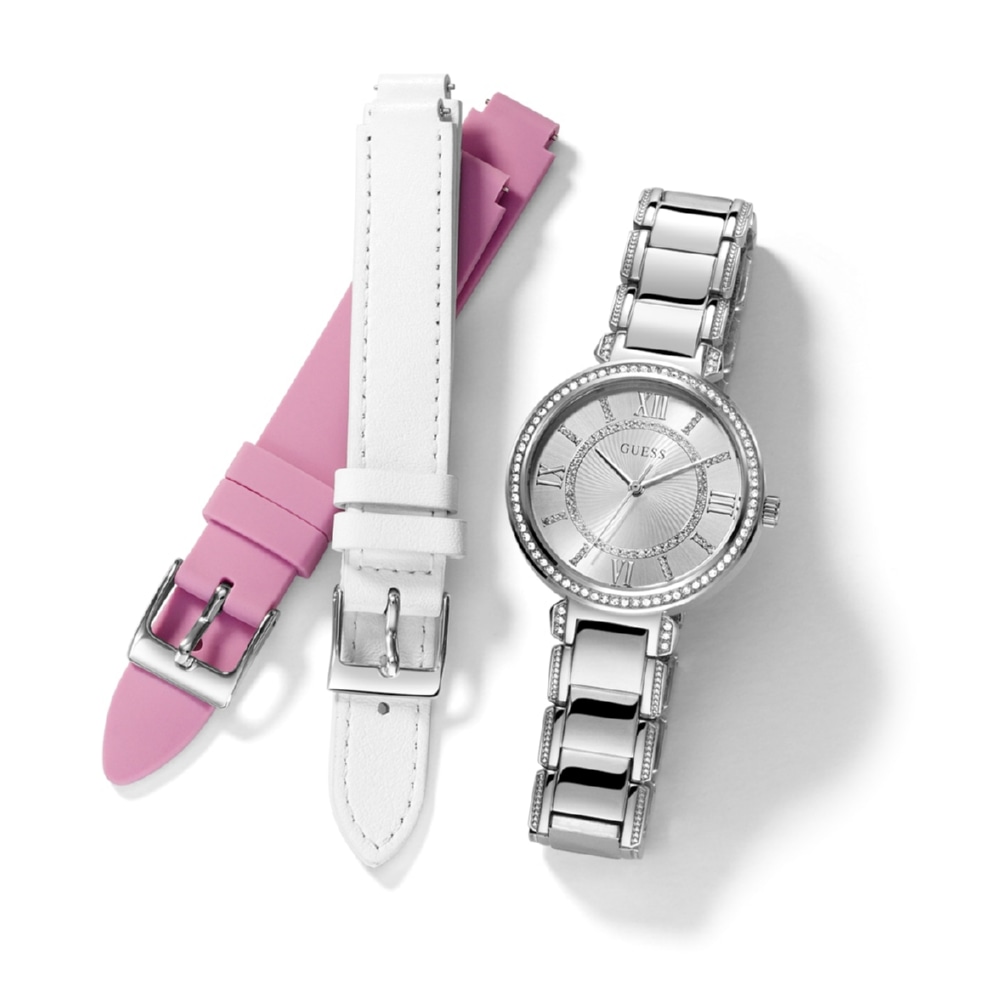 Часы женские GUESS GW0588L2: сталь, австрийские кристаллы stellux ...