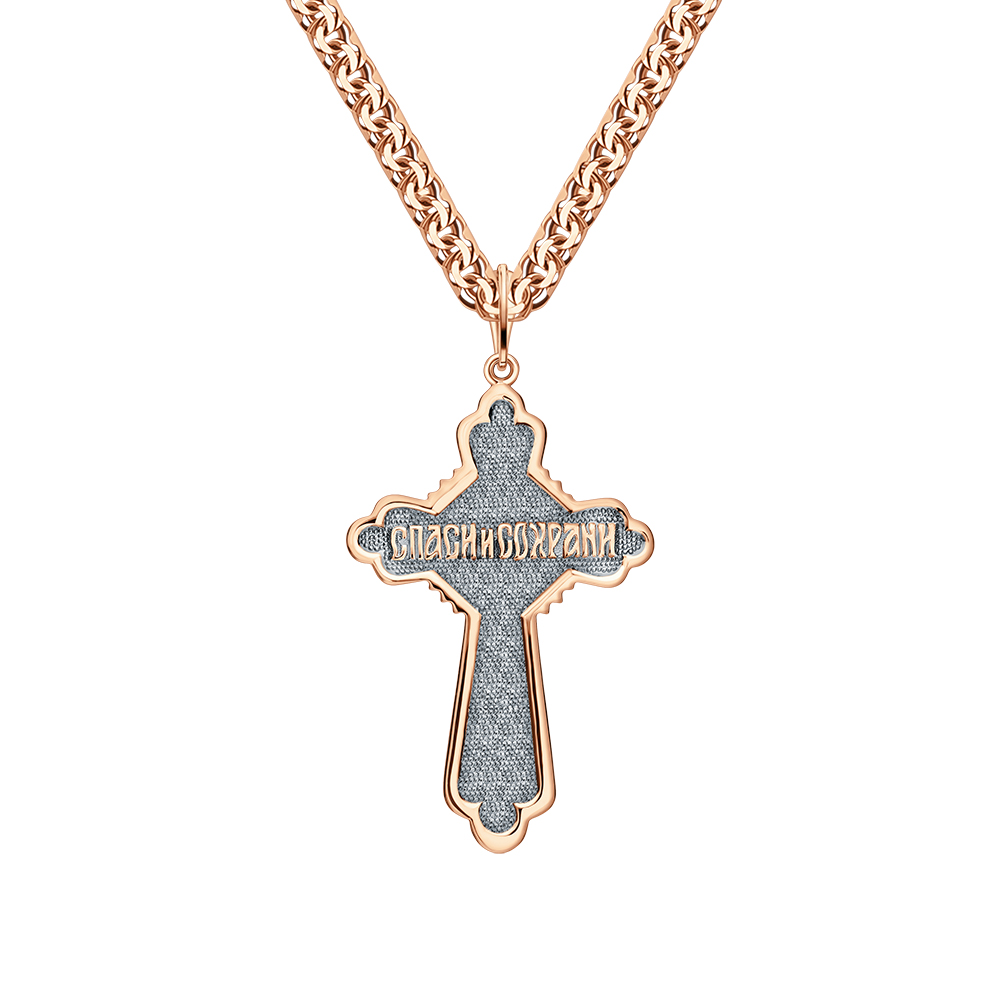 Золотой крест-подвеска МОСКОВСКИЙ ЦЕПЕВЯЗАЛЬНЫЙ ЗАВОД 300-1-733РЧ ...