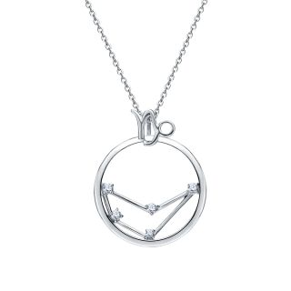 Серебряное шейное украшение с кубическим цирконием SUNLIGHT 90-69-0286 ...