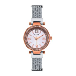 Часы женские GUESS W1009L4 GUESS W1009L4: сталь, кристалл swarovski ...
